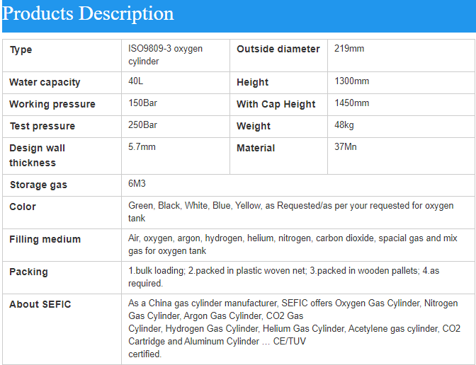Medical Equipment High Pressure Seamless Steel Industrial Oxygen ...